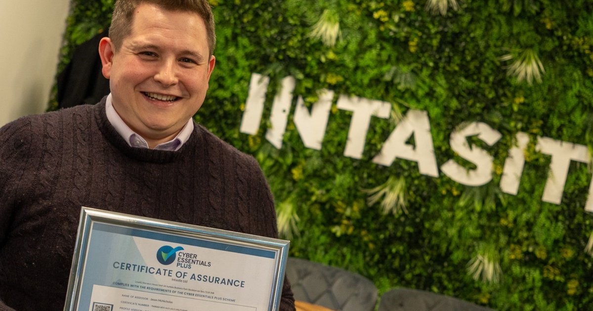 Intasite Achieves Cyber Essentials Plus Certification | Intasite