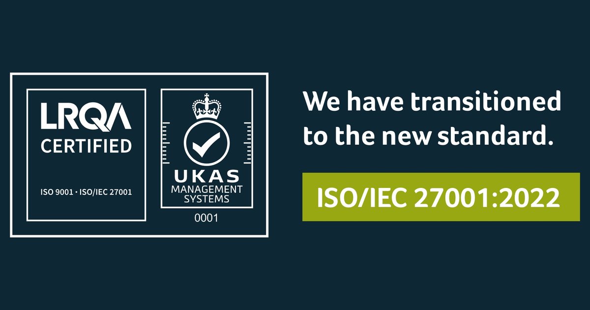 Intasite Achieves ISO 27001:2022 Security Accreditation